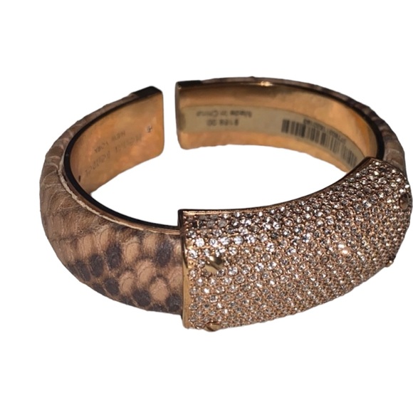 henri bendel | Jewelry | Henri Bendel Rose Gold Paved Cuff | Poshmark